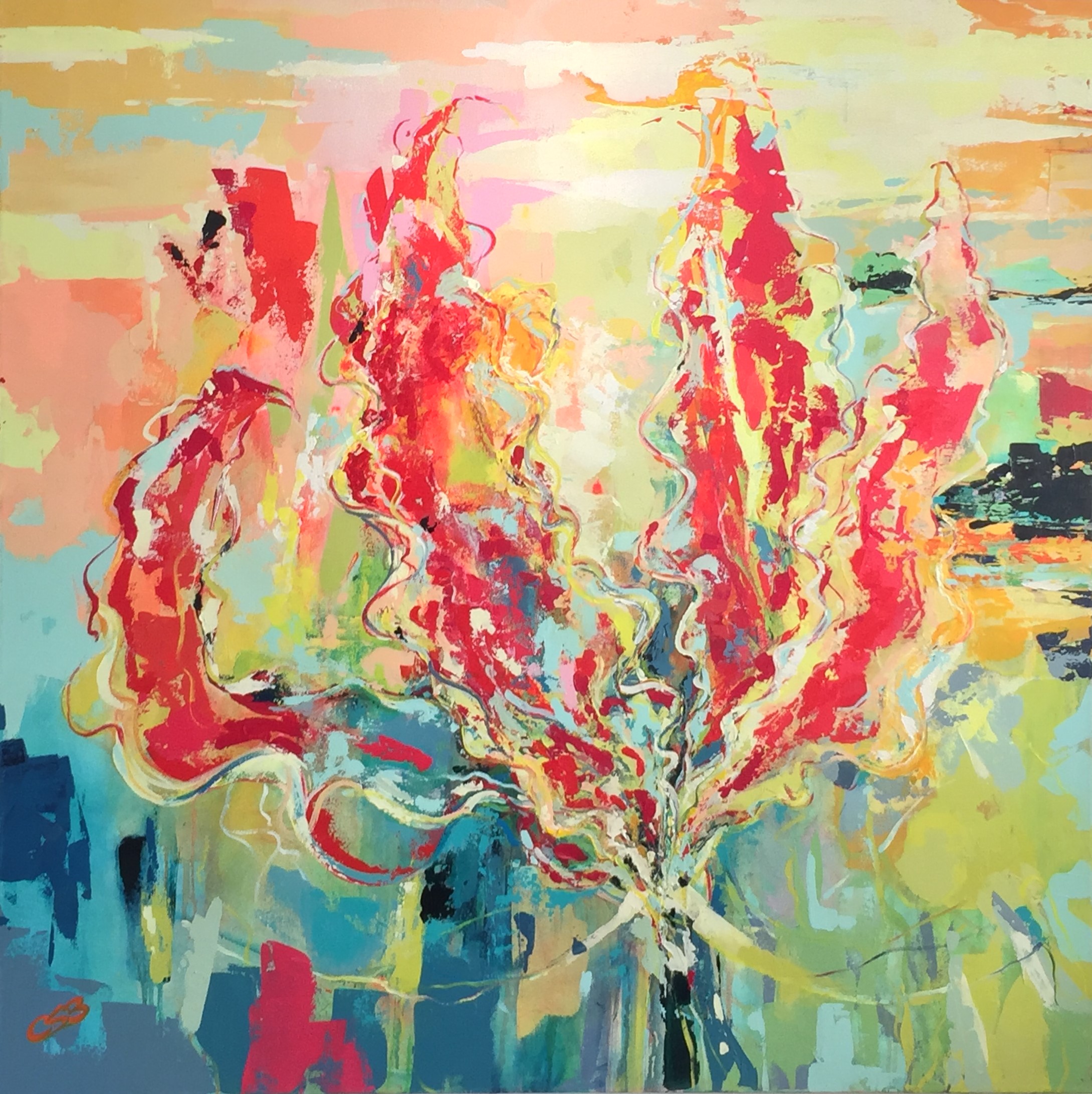 Flame Lilly Collection by Claire A Art